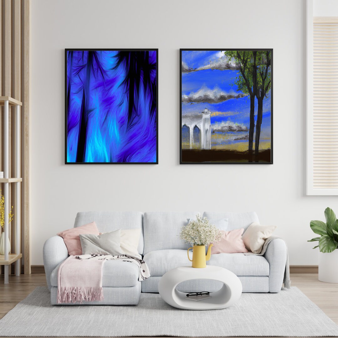 Set of 2 Impressionism Wall Art Digital Wall Art - Etsy