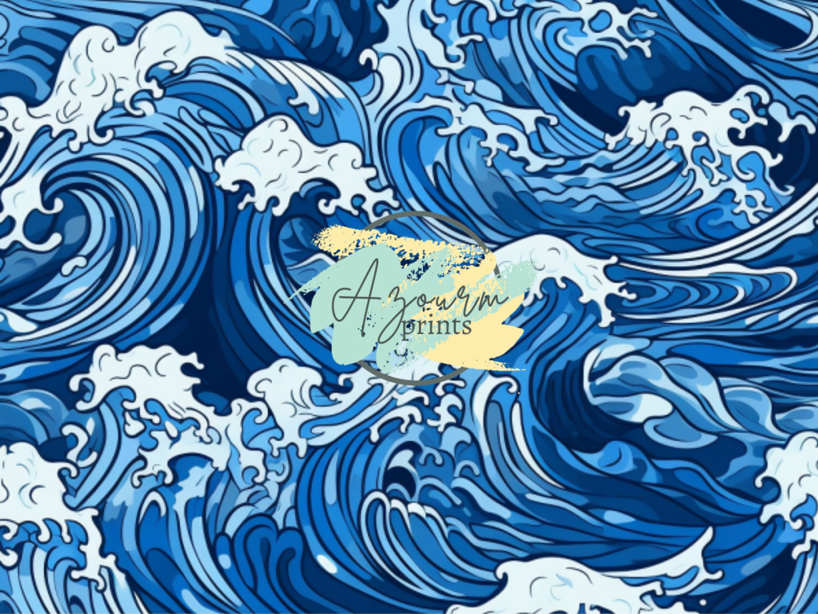 Ocean Waves ,digital Paper, Waves Background Printable Ocean, Paper ...