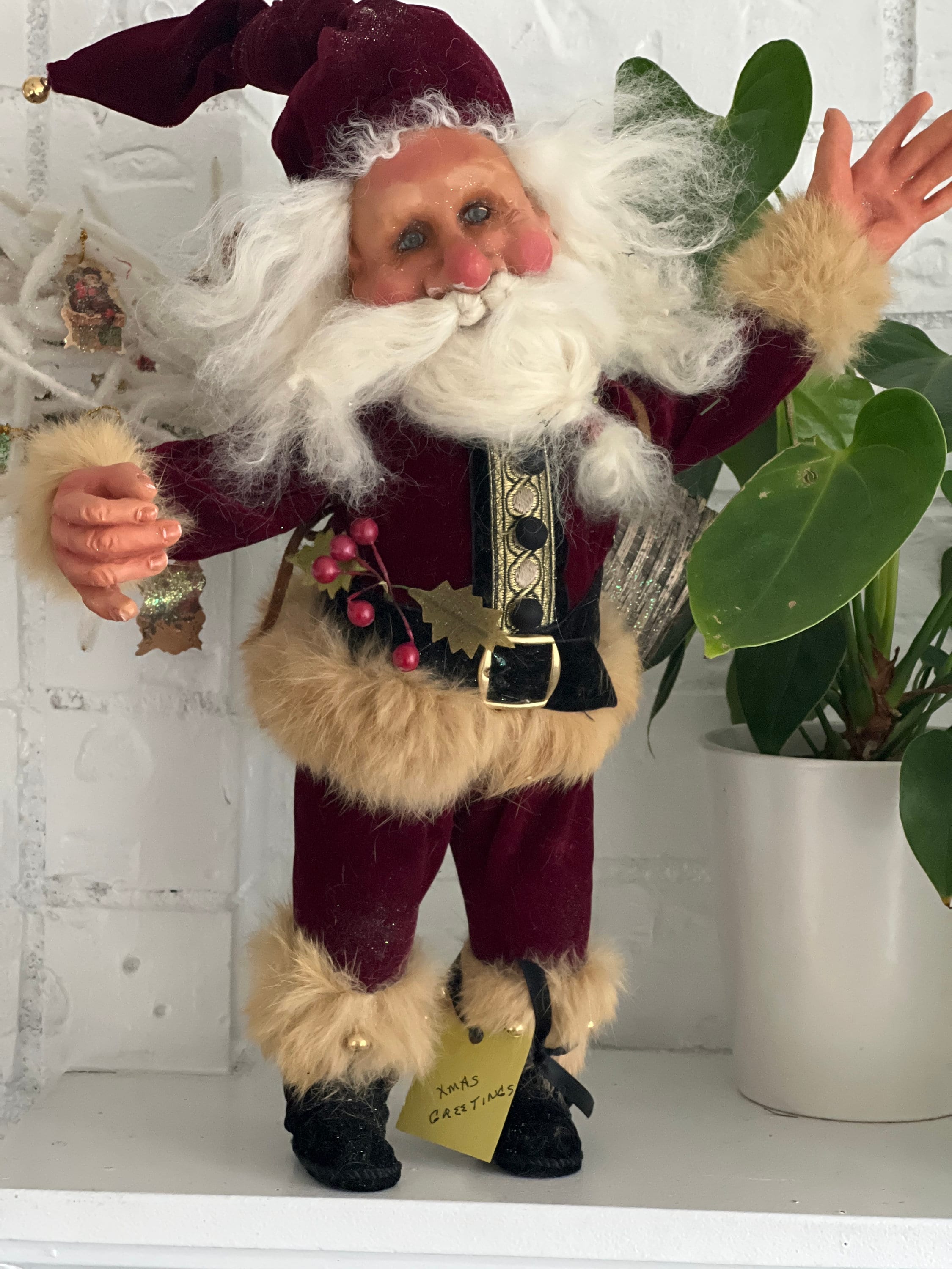 Demdaco Drolleries Vintage Santa Elf - Etsy