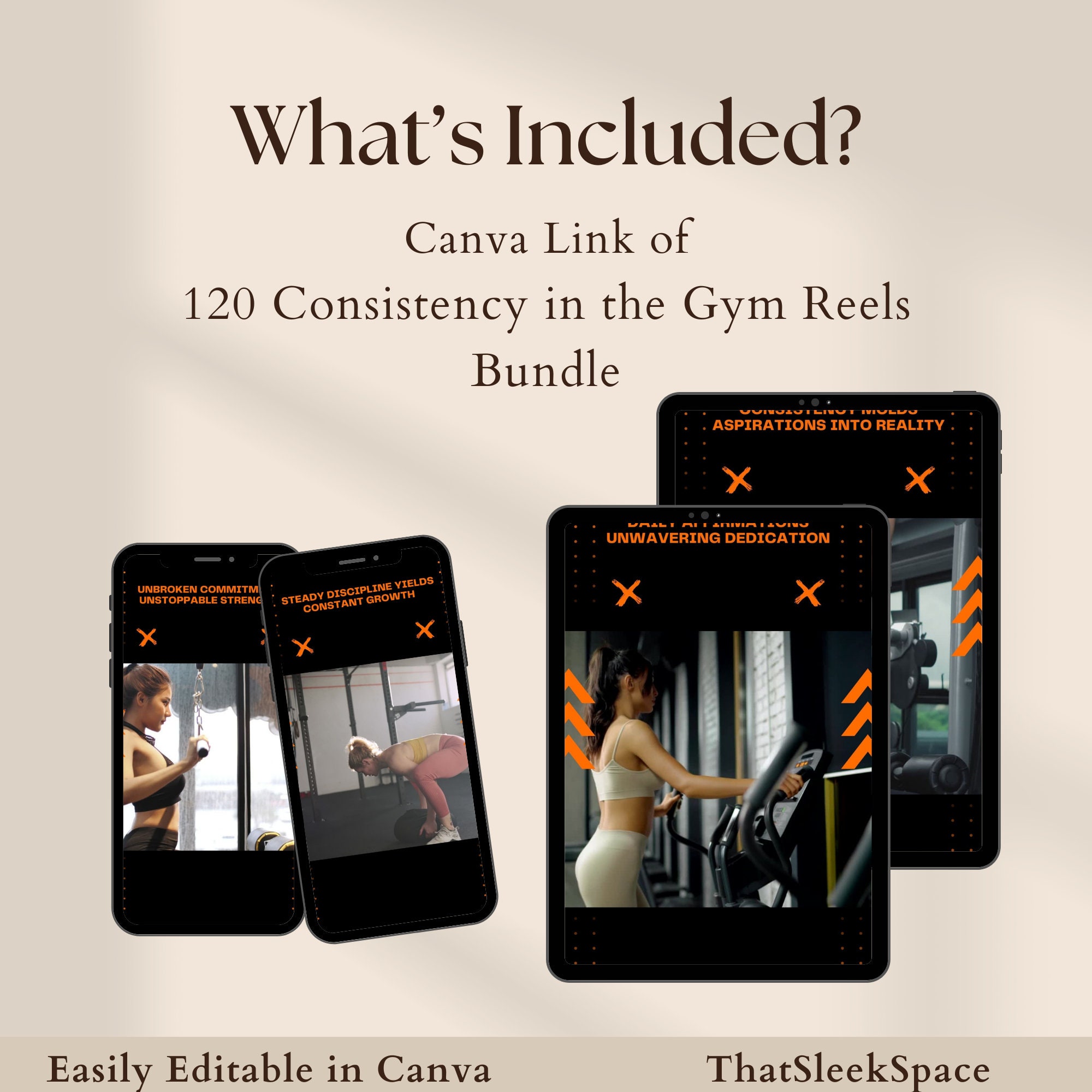 120 Gym Body Affirmations Reels Pack, Fitness Coach Reels, Tiktok ...