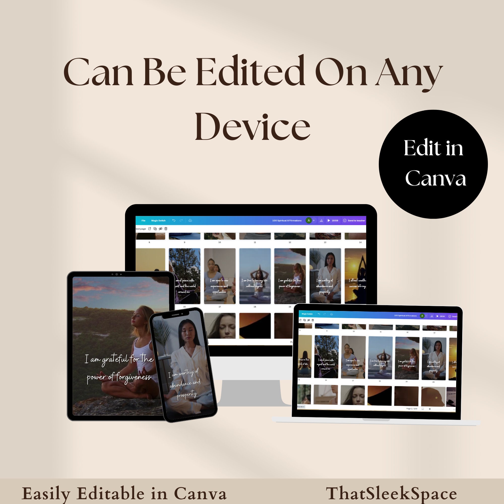 100 Spiritual Affirmations Viral Reels Bundle L Affirmation Video ...