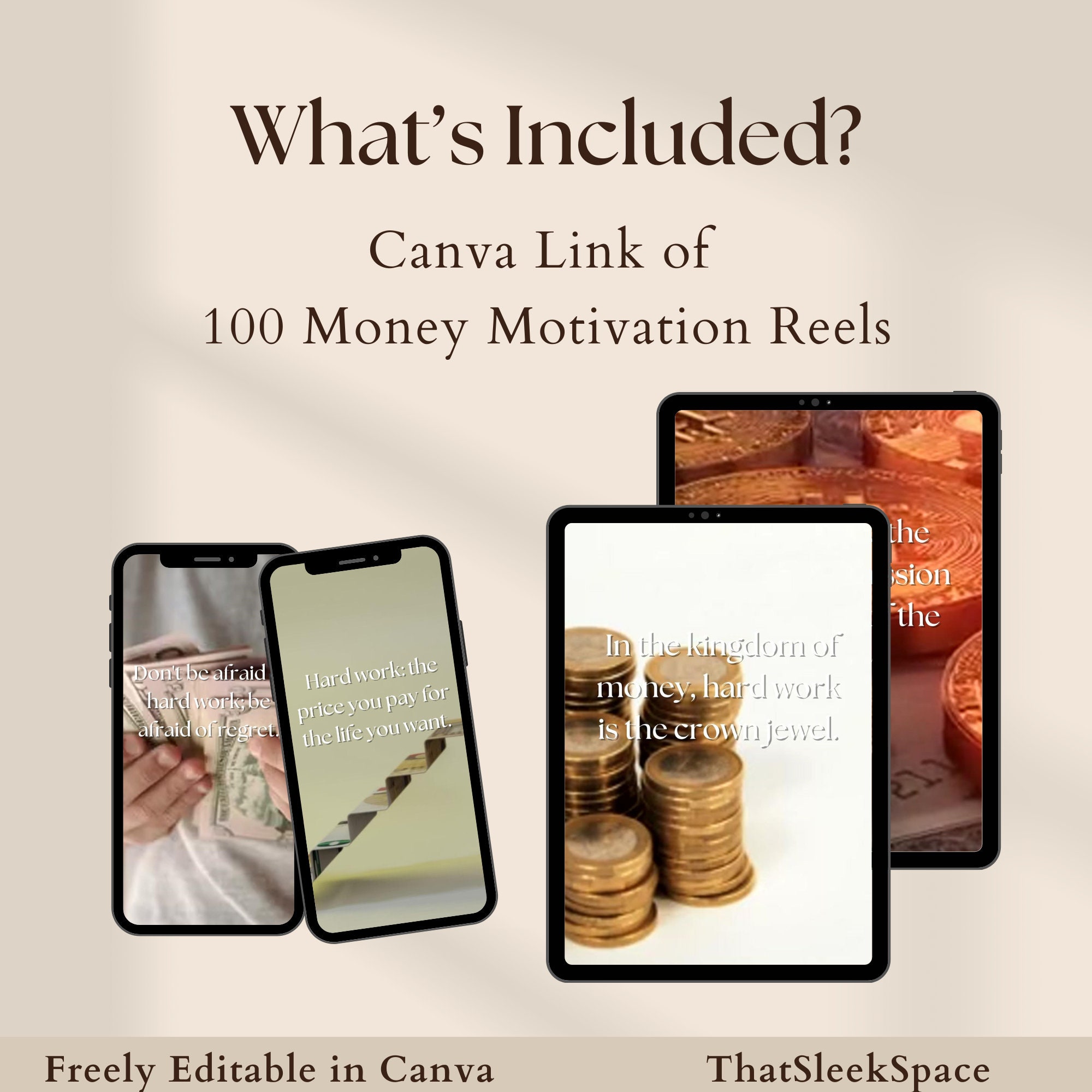 100 Money Motivational L Quotes Pack I Engaging Money, Wealth, Success ...