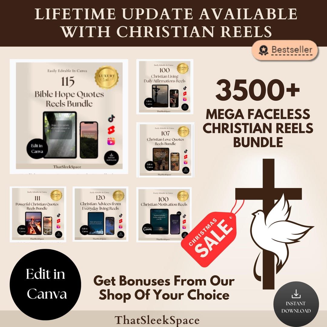 3500+ MEGA Christian Reels Bundle | Bible Quotes Reels Bundle I ...