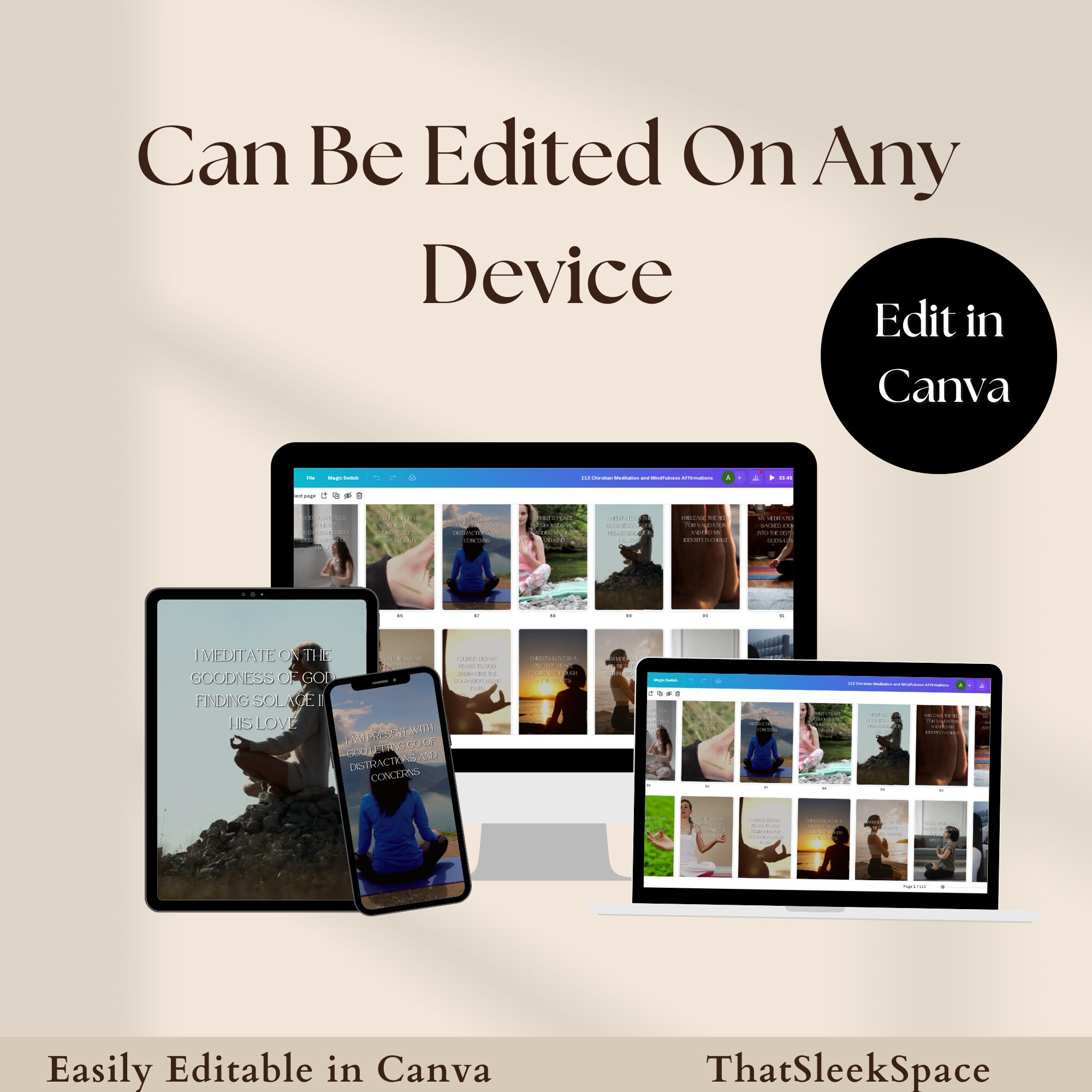 112 Christian Mindfulness Affirmations Reels Bundle Bible Verse Reels ...