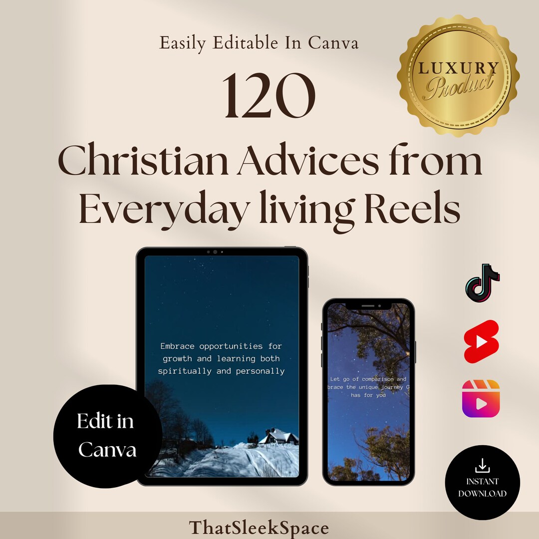 120 Christian Advices Reels Bundle | Christian Verse Reels Bundle I ...