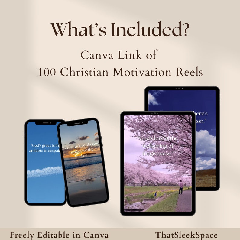 100 Christian Motivational Videos | Reels Bundle I for Instagram Reels ...