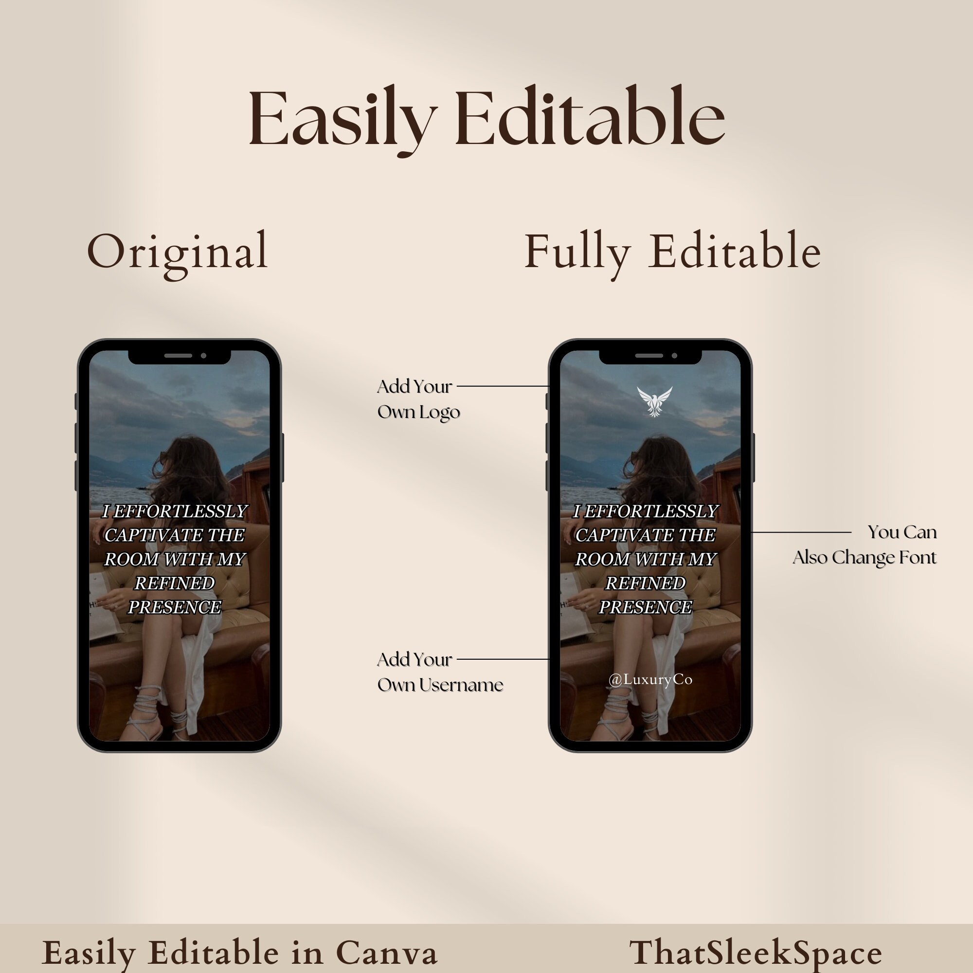 125 Elegant Lady Affirmations IG Story Bundle Pinterest Pins Done for ...