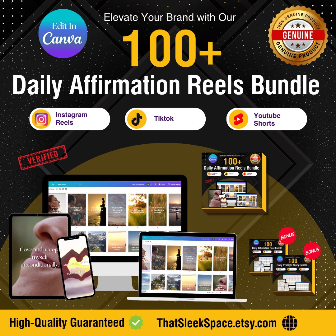 100 Daily Affirmations Instagram Reels Videos L Motivational Video ...