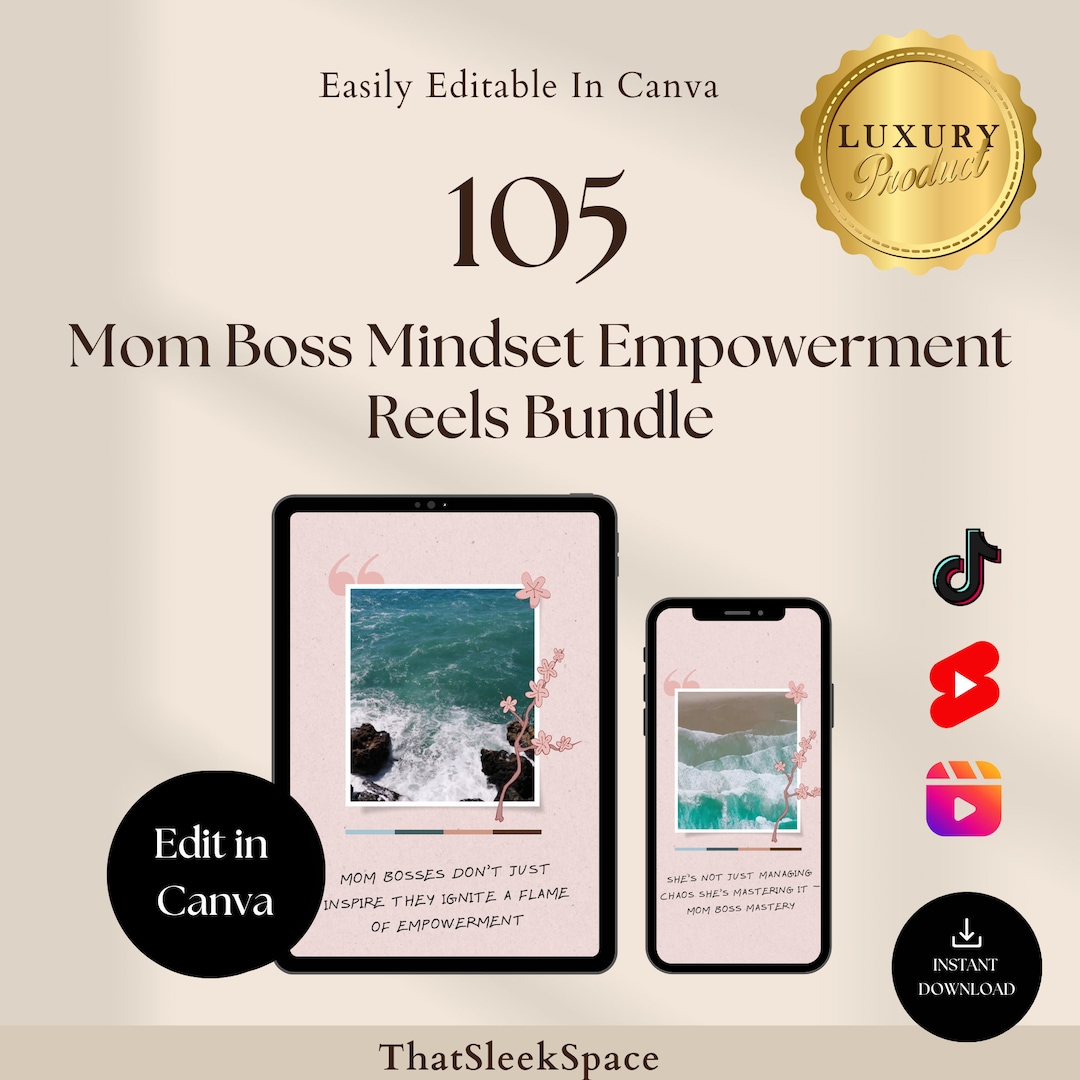 105 Mom Boss Mindset Empowerment Reels,instagram Reels, Tiktok,youtube ...