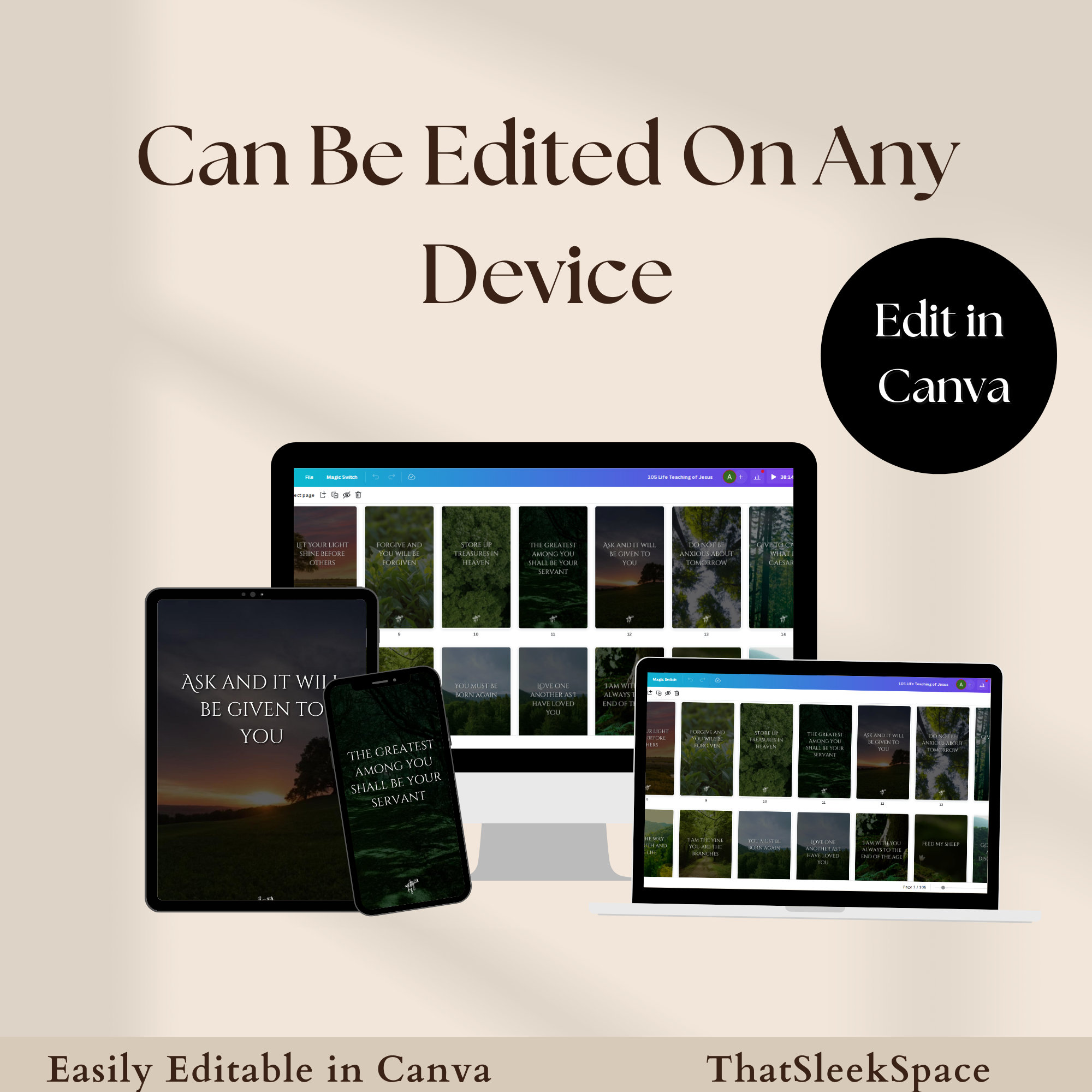 105 Life Teaching of Jesus Reels Bundle Bible Verse Reels Bundle I ...