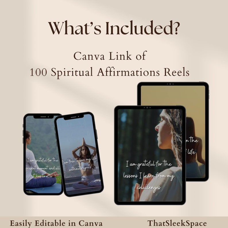 100 Spiritual Affirmations Viral Reels Bundle L Affirmation Video ...