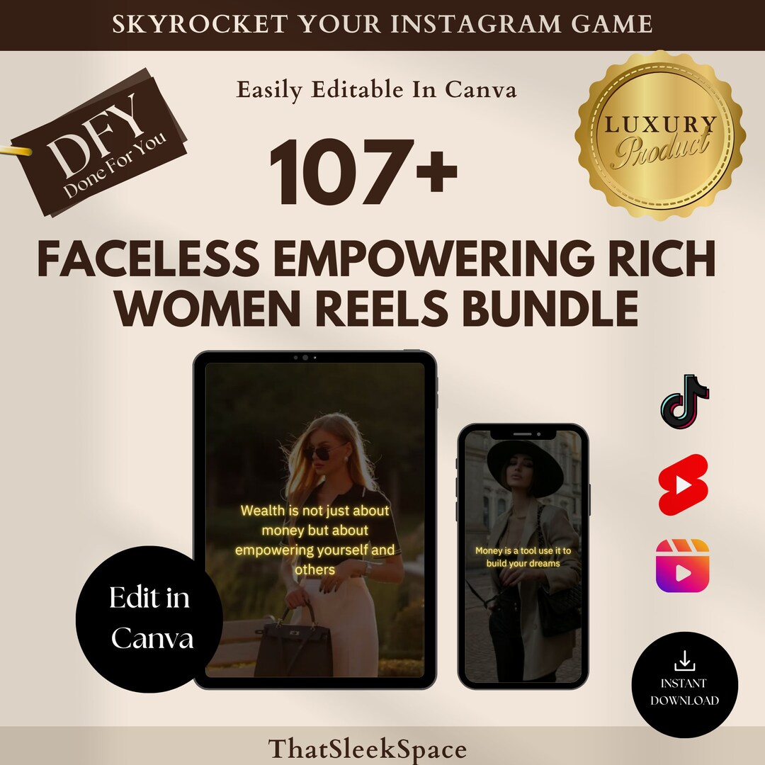 107 Faceless Rich Women Videos | Aesthetic Videos | Master Resell ...