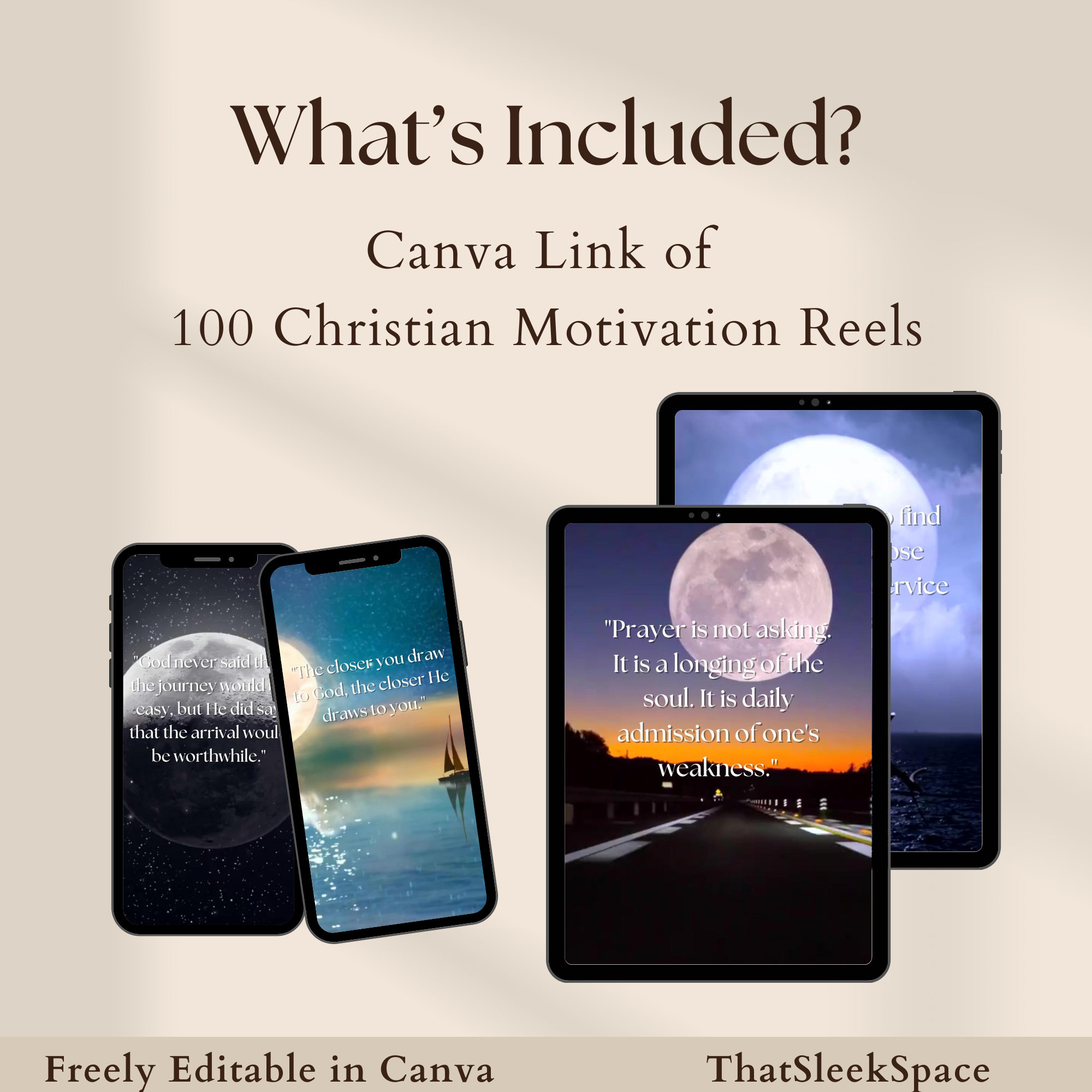 100 Christian Motivational Videos | Reels Bundle I for Instagram Reels ...