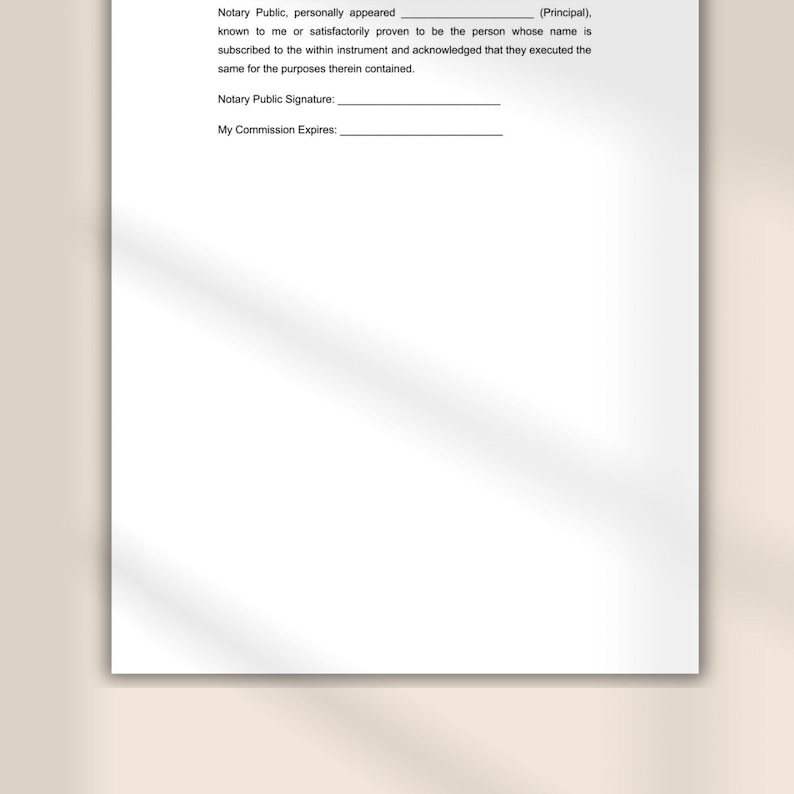 Medical Power of Attorney Form Printable Medical Power of Attorney ...