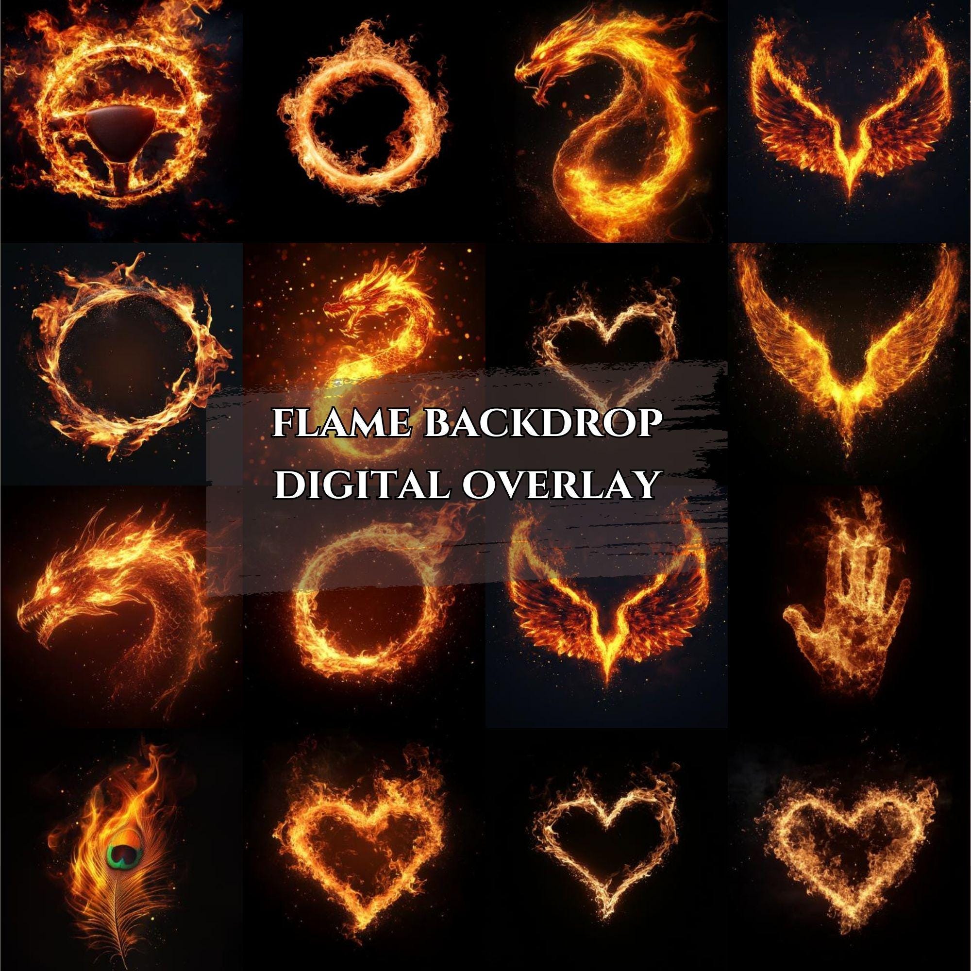 Flame PNG Overlays, Fire Overlay for Editing, Spark Overlays, Photoshop ...