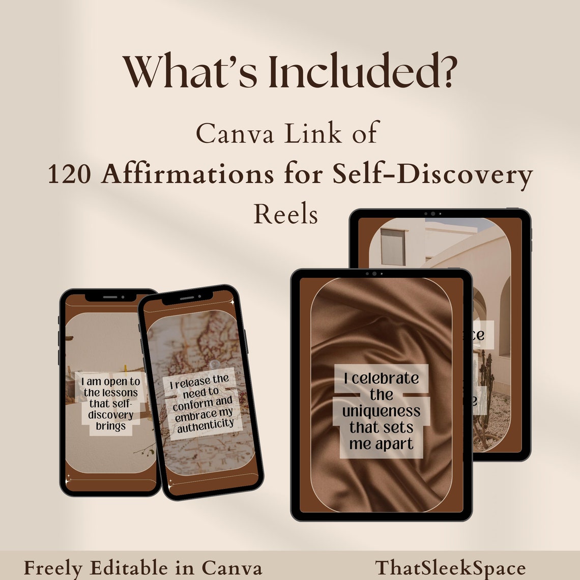 120 Affirmations for Self-discovery Reels Bundle L Affirmation Video ...