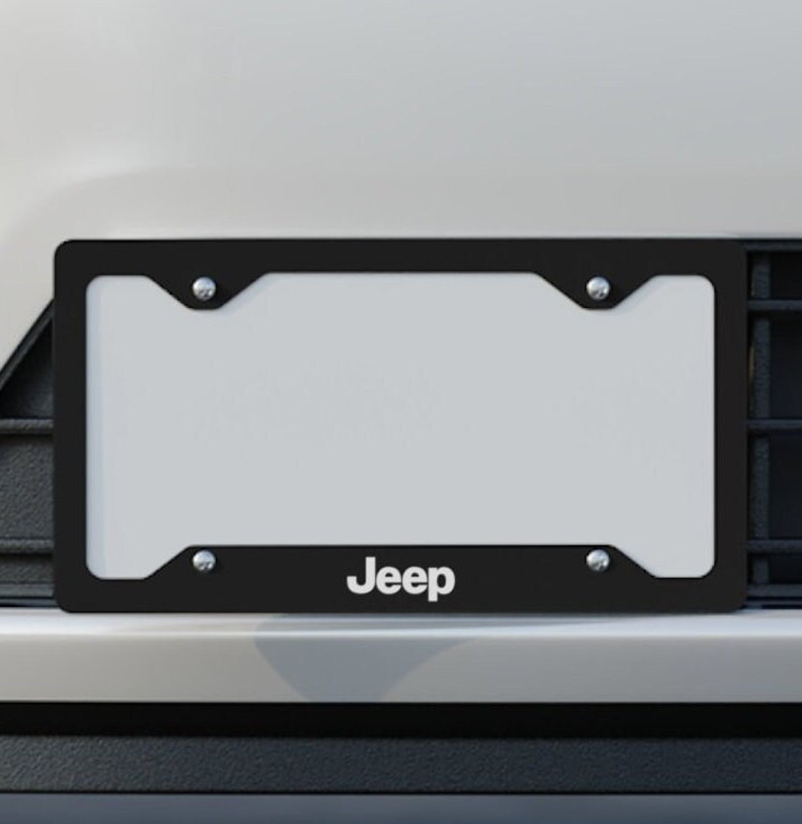 Jeep Black Metal License Plate Frame Black - Etsy