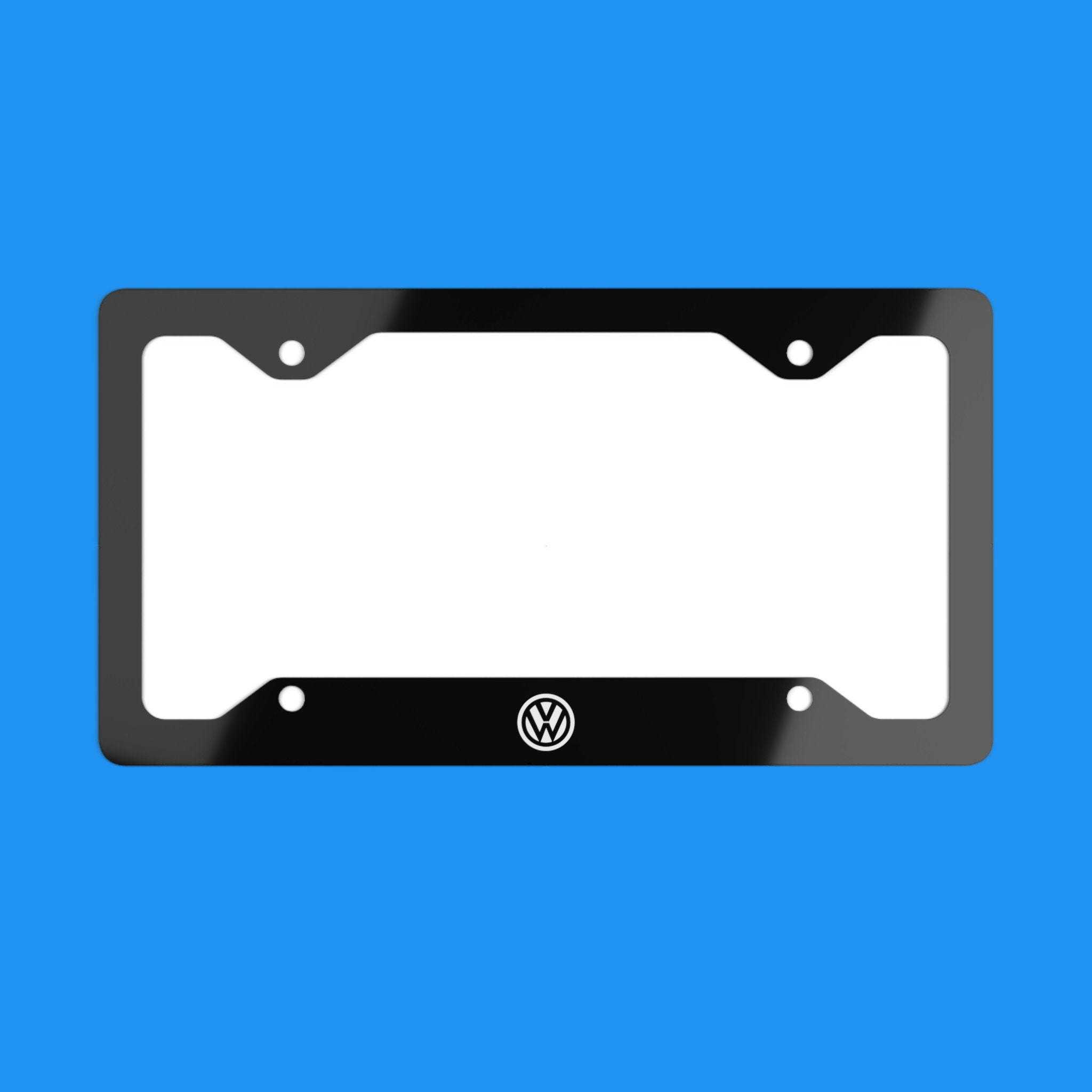 Volkswagen Taos License plate frame Slim with Logo Black 000071801AB041. Frames