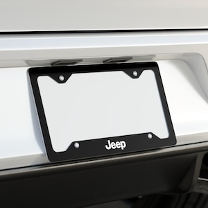 Jeep Black Metal License Plate Frame Black - Etsy