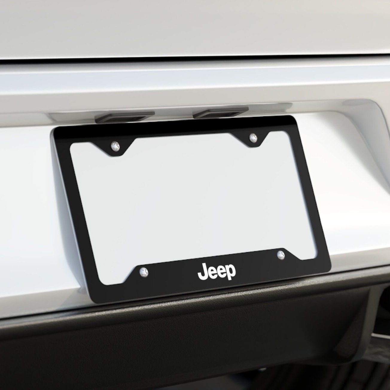 Jeep Black Metal License Plate Frame Black - Etsy