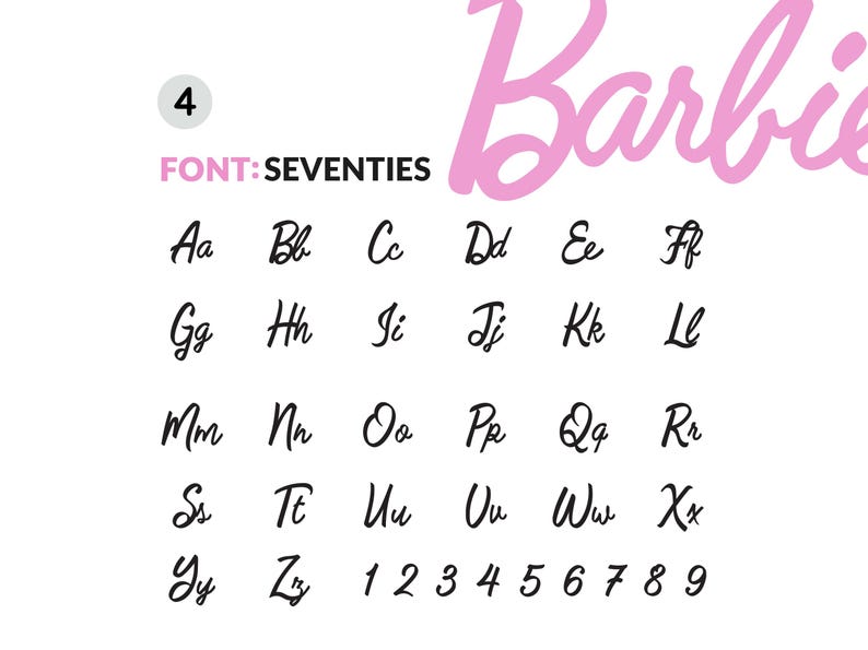 Custom Vinyl Decal - Choose Your Font + Color + Size - Barb Doll Font ...