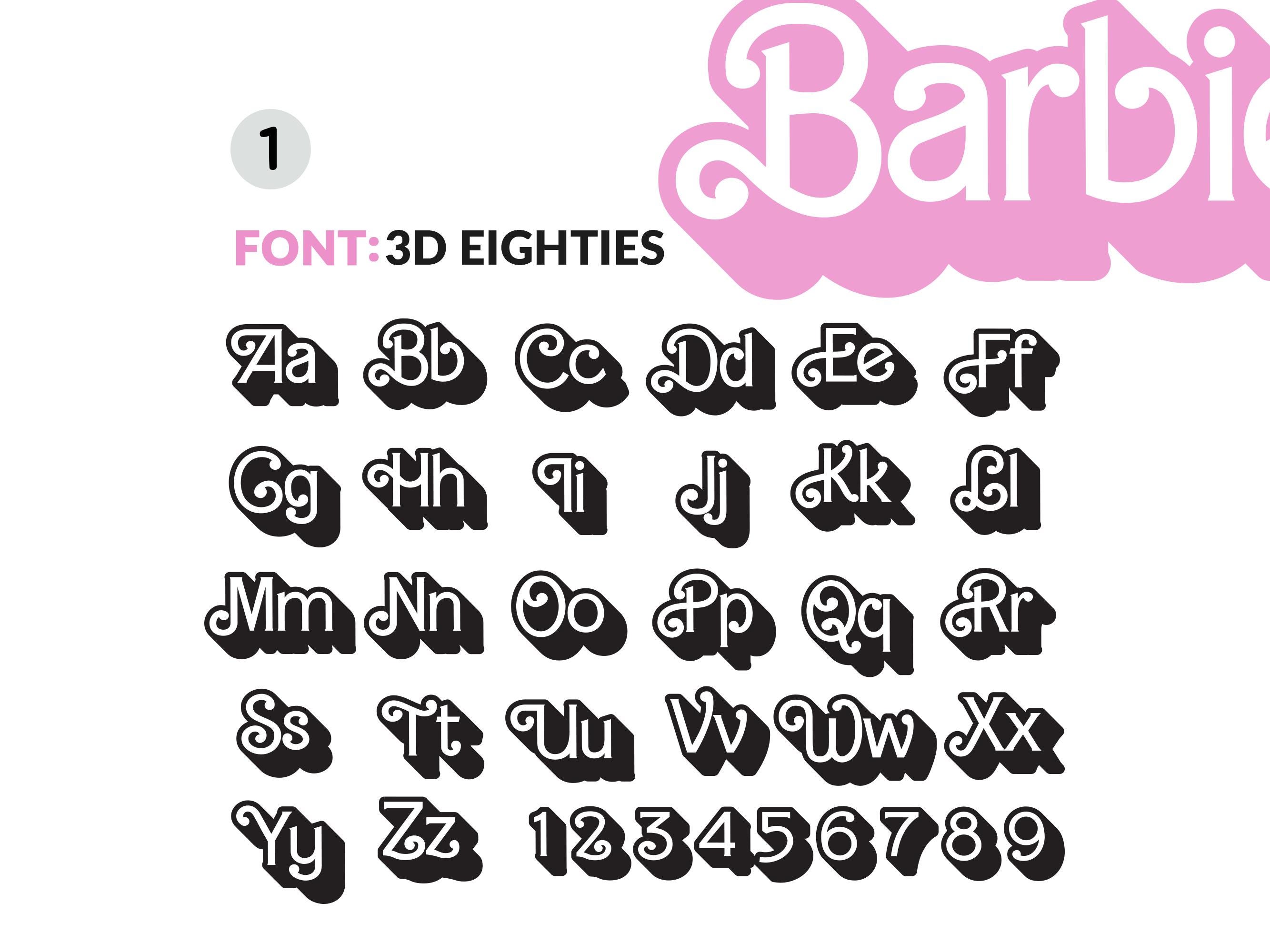 Custom Vinyl Decal - Choose Your Font + Color + Size - Barb Doll Font ...