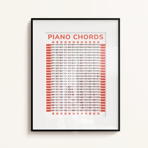 Ultimate Digital Piano Chords Poster Downloadable Piano - Etsy