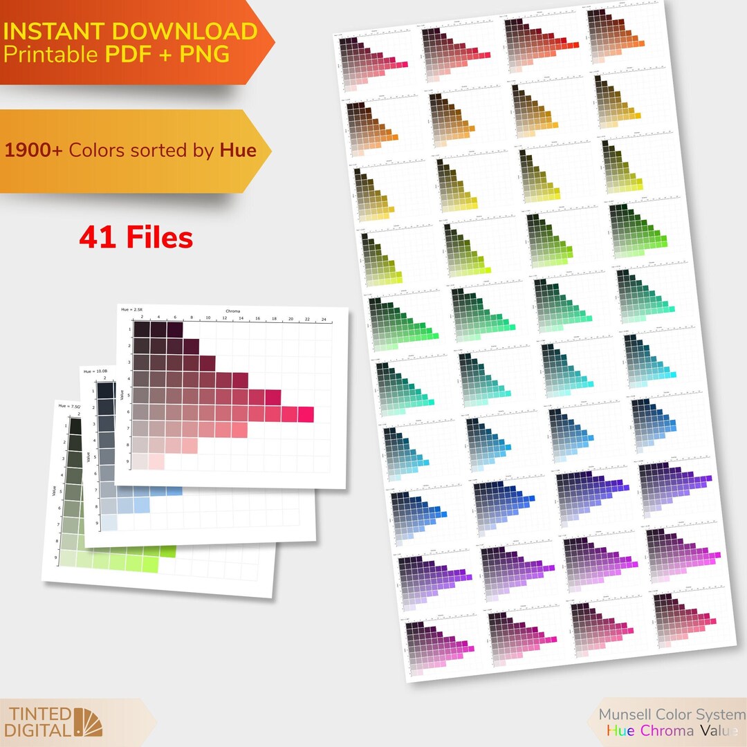 Munsell Color System Charts, Color Reference, Color Matching, Printing ...