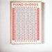 Ultimate Digital Piano Chords Poster Downloadable Piano - Etsy