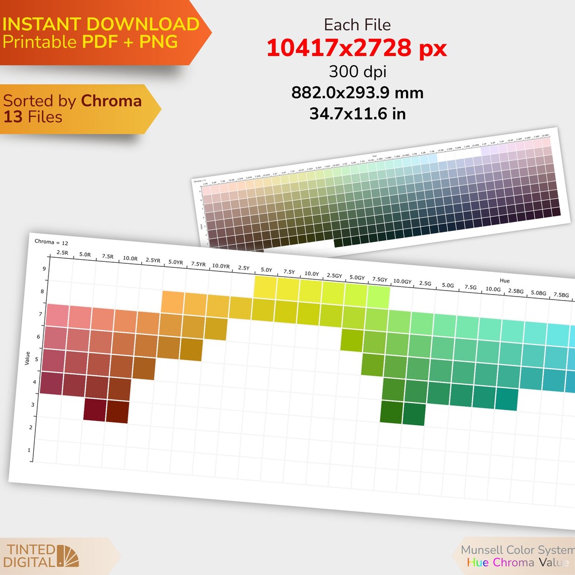 Munsell Color System Charts, Color Reference, Color Matching, Printing ...