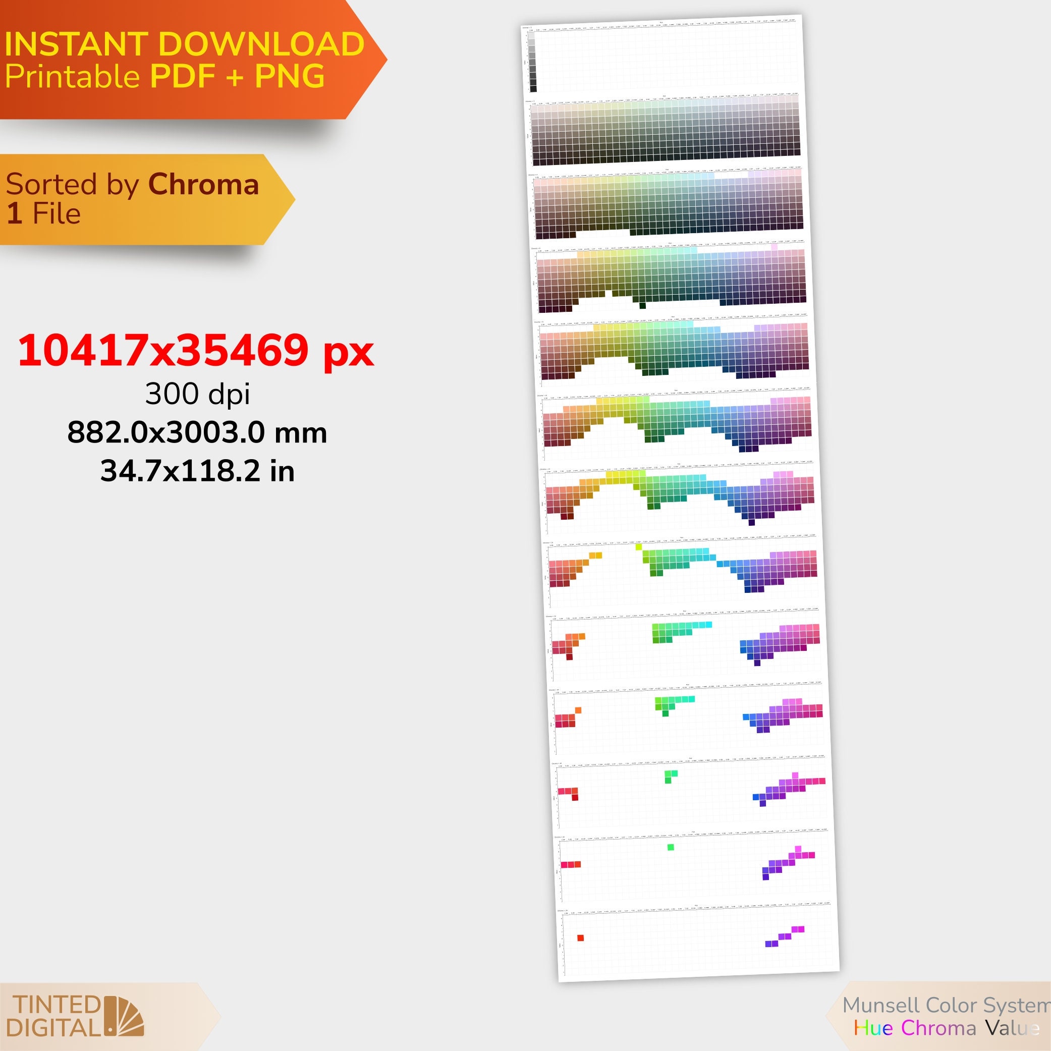 Munsell Color System Charts, Color Reference, Color Matching, Printing ...