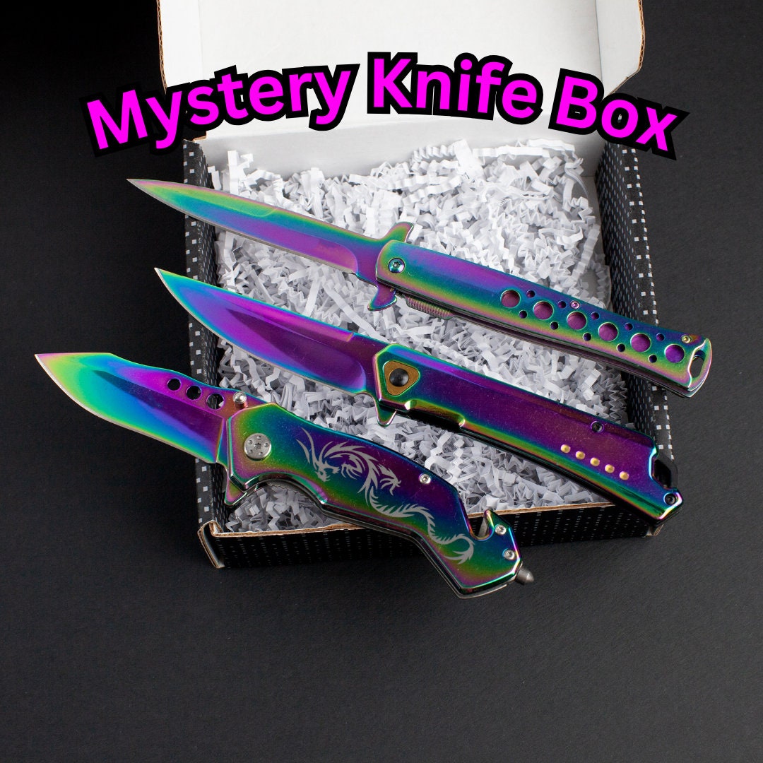 Knife Mystery Box, Personalized Gift, Collectible Knife, Gift for Men ...