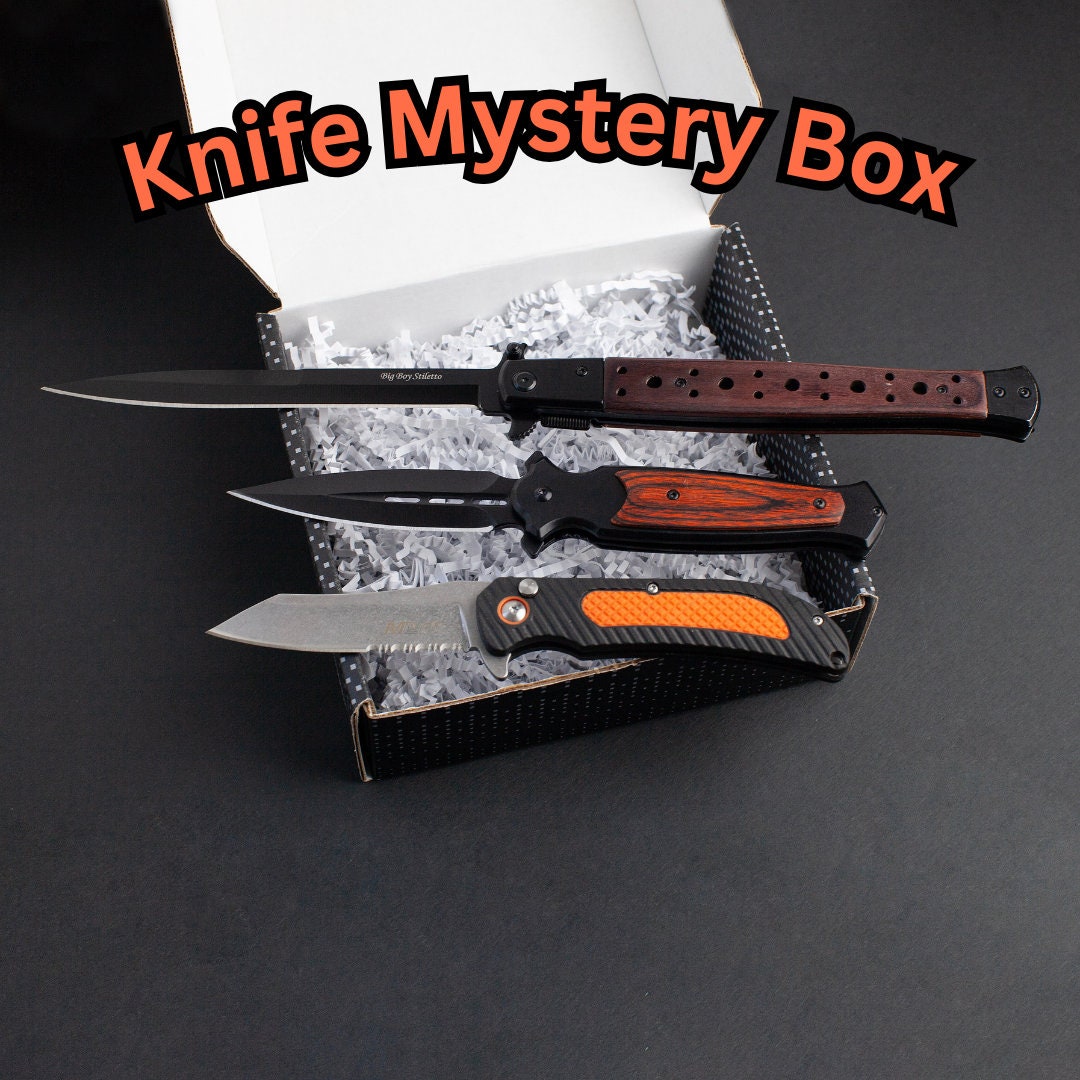 Knife Mystery Box, Personalized Gift, Collectible Knife, Gift for Men ...