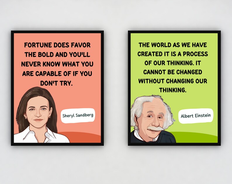 Rainbow Jewish American Icons Postersset of 8, Famous Jewish Americans ...