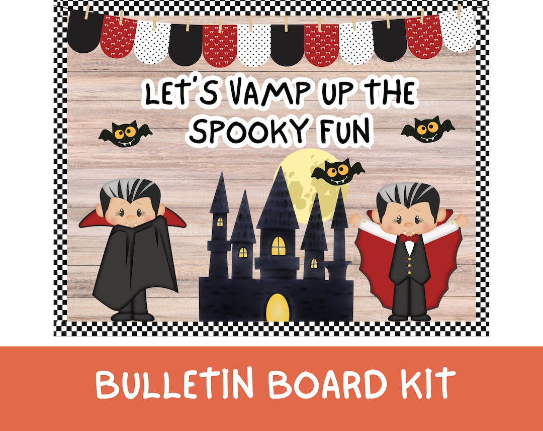 Vampire Halloween Bulletin Board Kit, Halloween Bulletin Board ...