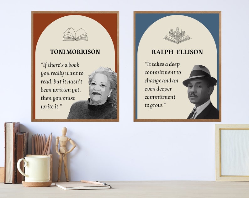 Famous Black Authors Posters, Black Thought Leaders, Black History ...