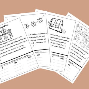 French Sounds Phonics Exercises, French Classroom (100 Pages), Les ...
