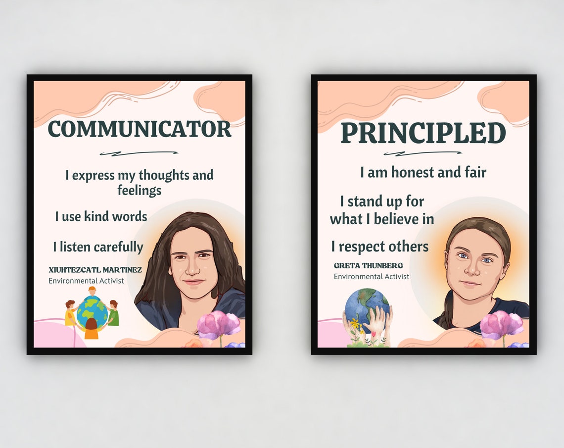 IB PYP Learner Profile Posters, Influential Young People Posters ...