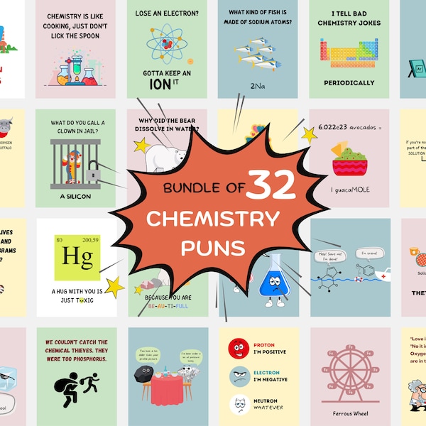 Chemistry Puns - Etsy
