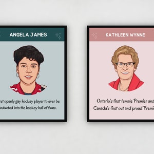 Canadian LGBTQ+ Leaders (set of 8), Famous LGBTQ Pioneers Posters ...