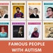 Famous People With Autism 16 Posters , Autism Awareness, Famous ...