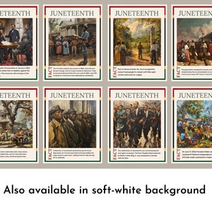 Juneteenth History Posters (set of 8), Freedom Posters, Juneteenth ...