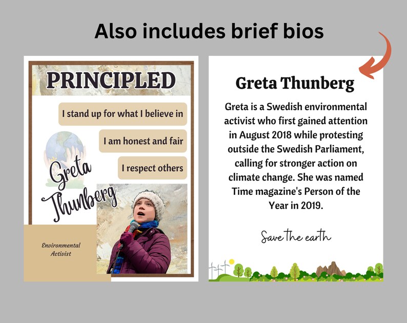 IB PYP Learner Profile Posters, Boho Theme, Influential Young People ...