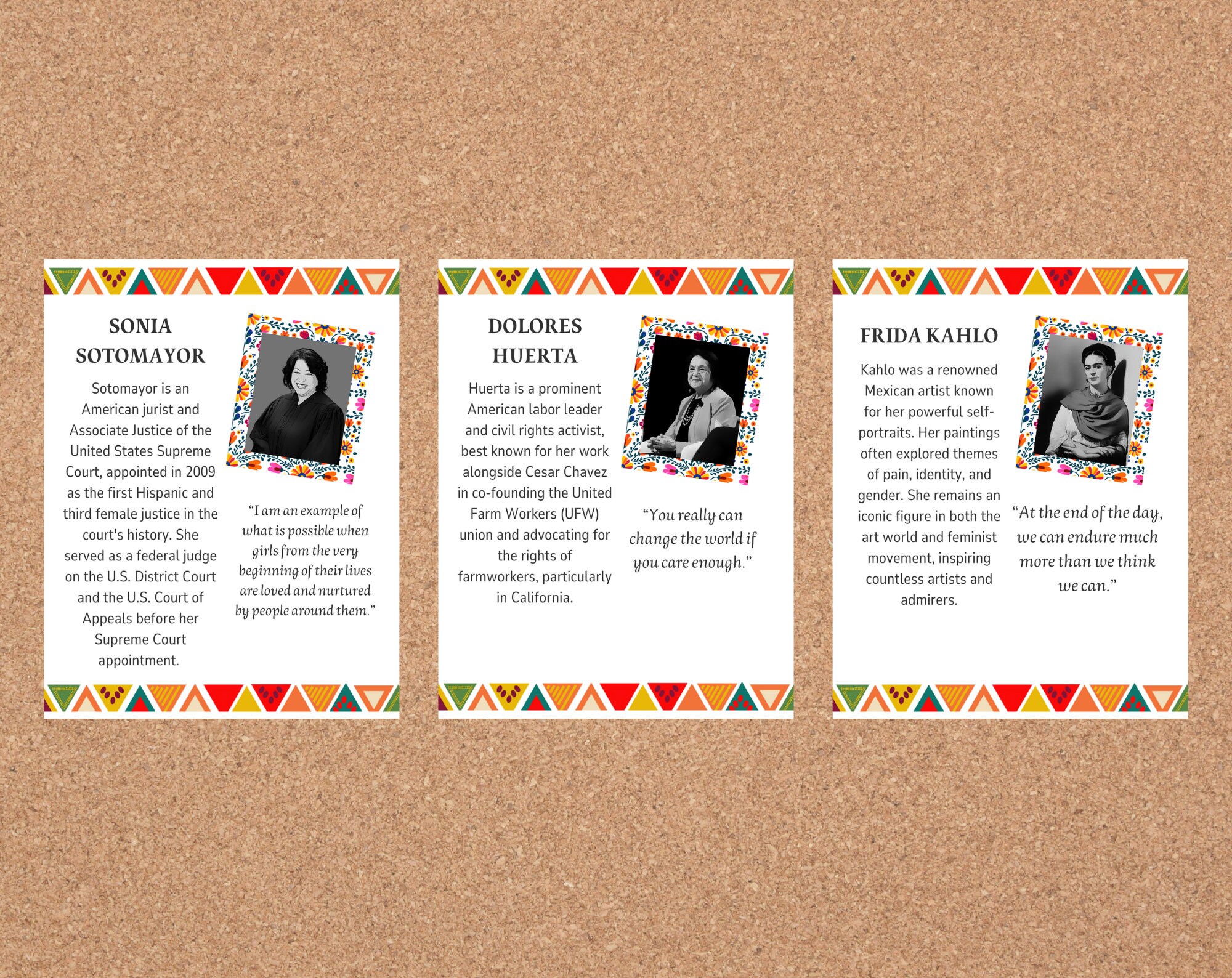 Hispanic Heritage Month, Hispanic Changemakers Posters -(set of 10 ...