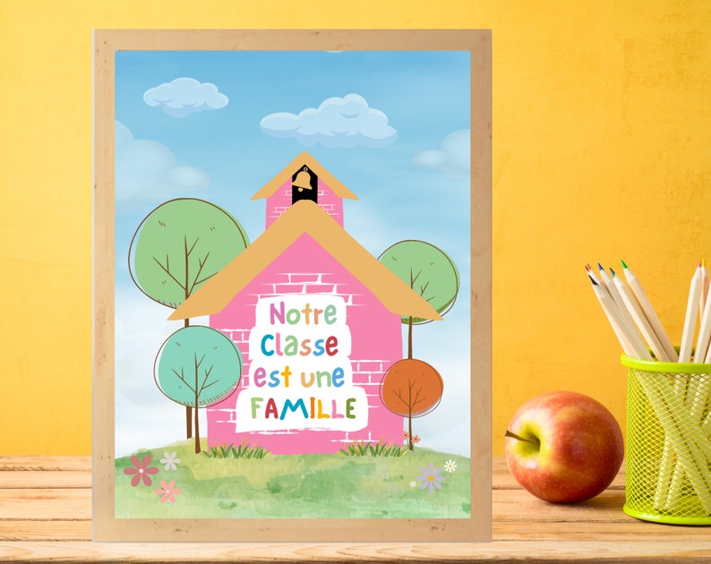 French Class is Family Poster, Classe Est Famille, Affiche Imprimable ...