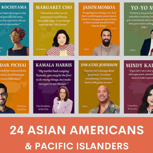 Asian Pacific Famous Icons - Etsy