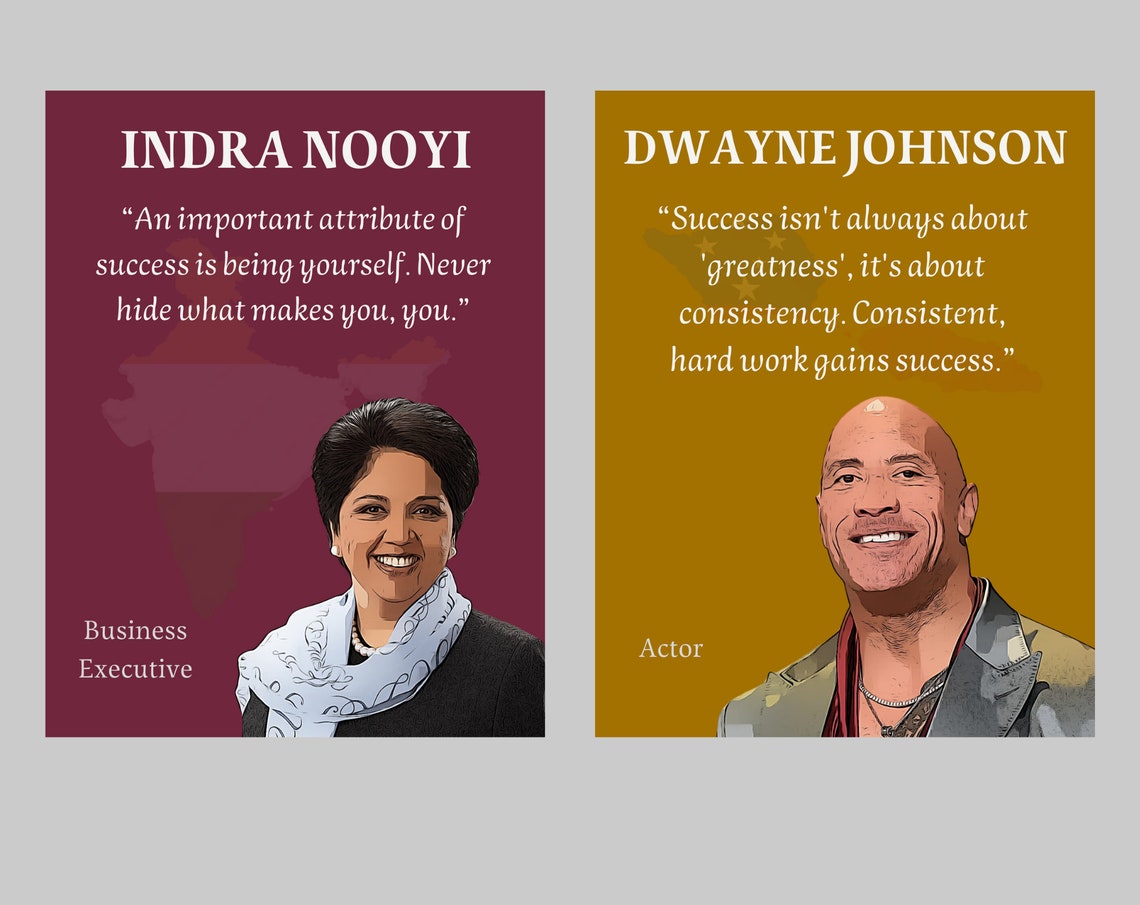 Famous Asian American Icons Posters set of 24, Famous Pacific Islanders ...