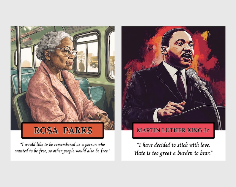 Famous Black Leaders, Black Icons, Black History Month Posters ...