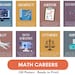 Math Careers Posters ( Set of 30), Math Classroom Decor, Educational ...