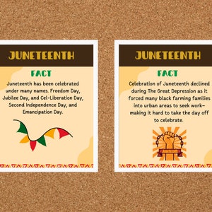 Juneteenth History Posters (set of 8), Freedom Posters, Inspirational ...